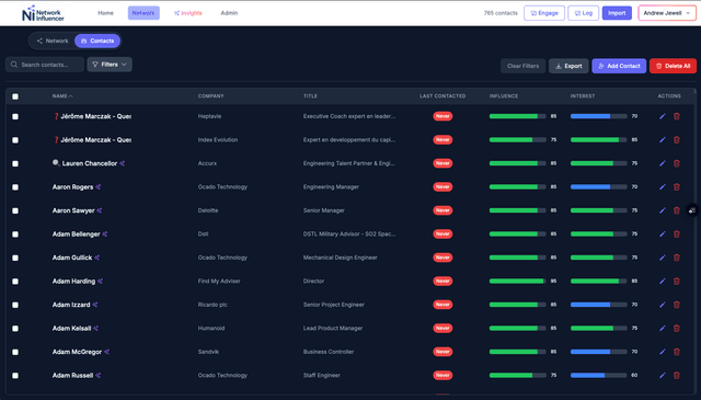 Professional Network Visualizer