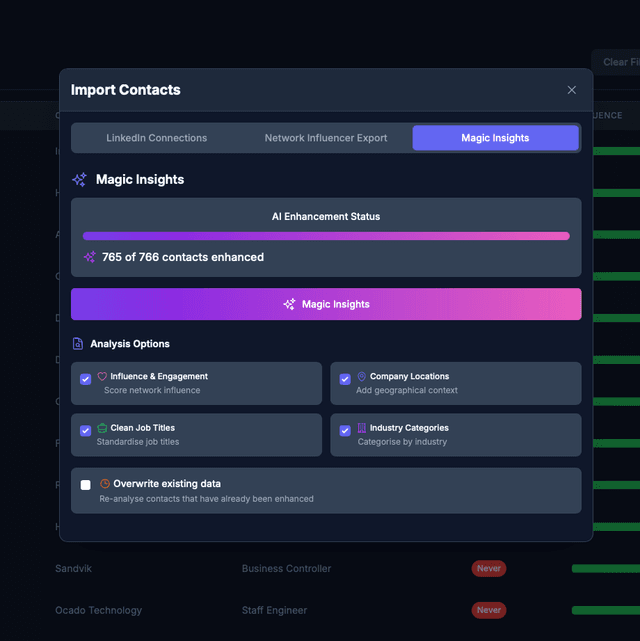 Professional Network Visualizer